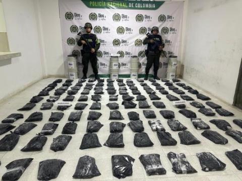 Seccional de Tránsito y Transporte logran la incautación de sesenta y siete kilos de marihuana ...